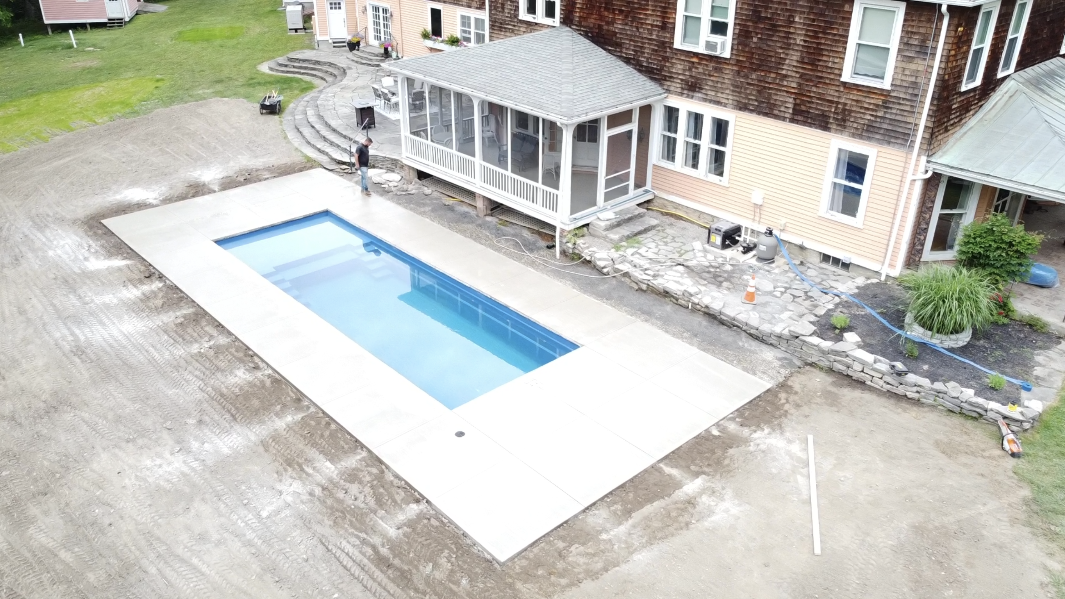 Concrete Pool Decks Gallery by J&J Property Services